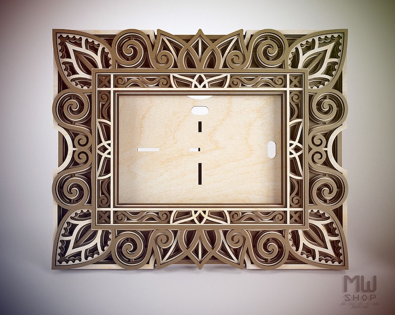 F07 Photo Frame DXF File Laser Cut Multilayer Frame 4x6 | Etsy