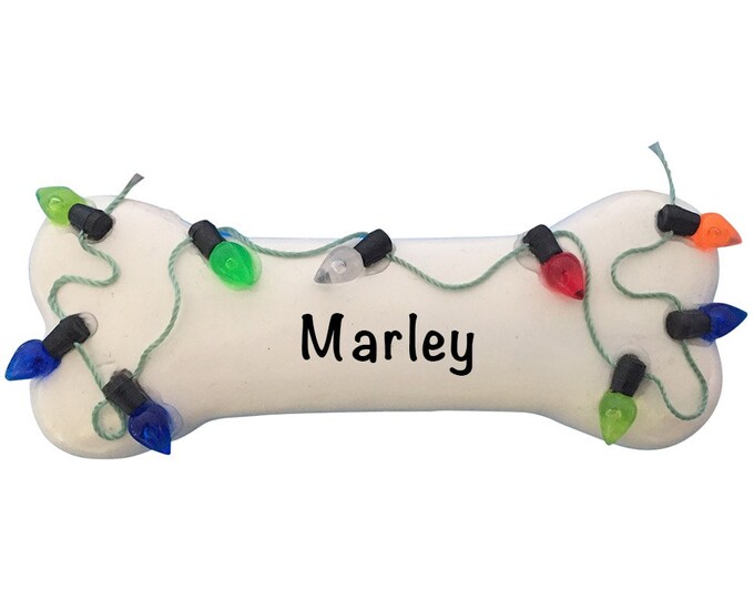 Dog Bone Ornament, Personalized Dog Bone Ornament, Personalized ...