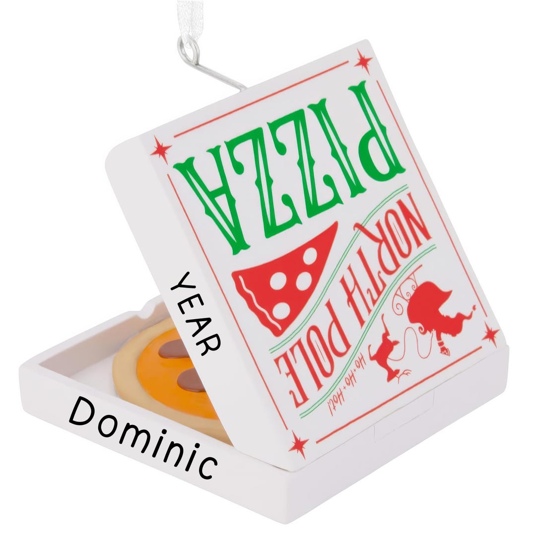 Personalized Pizza Ornament Custom Gift for Pizza Lover Cute Mini Pizza ...