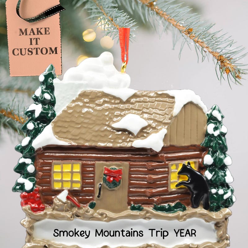 Log Cabin Ornament - Etsy