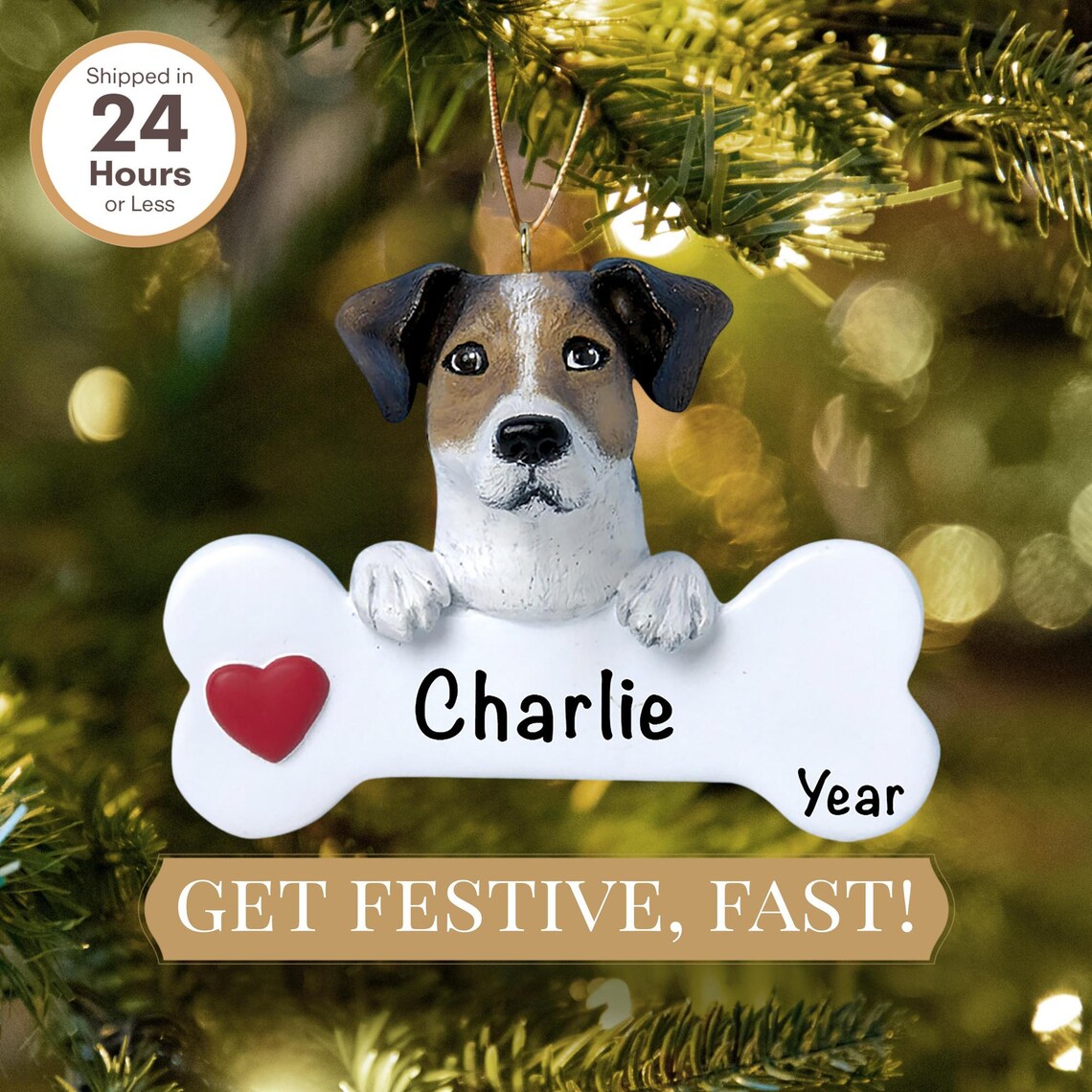 Personalized Jack Russell Terrier Ornament • Dog Memorial Keepsake - Etsy
