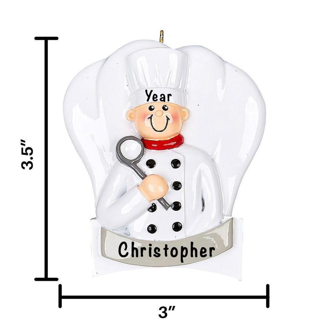 Personalized Chef Christmas Ornament • Cooking Gifts for Chef • Baker ...