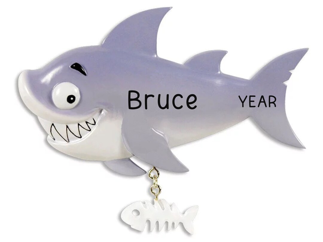 Baby Shark Ornament for Christmas Tree Personalized Sea Animal Present ...