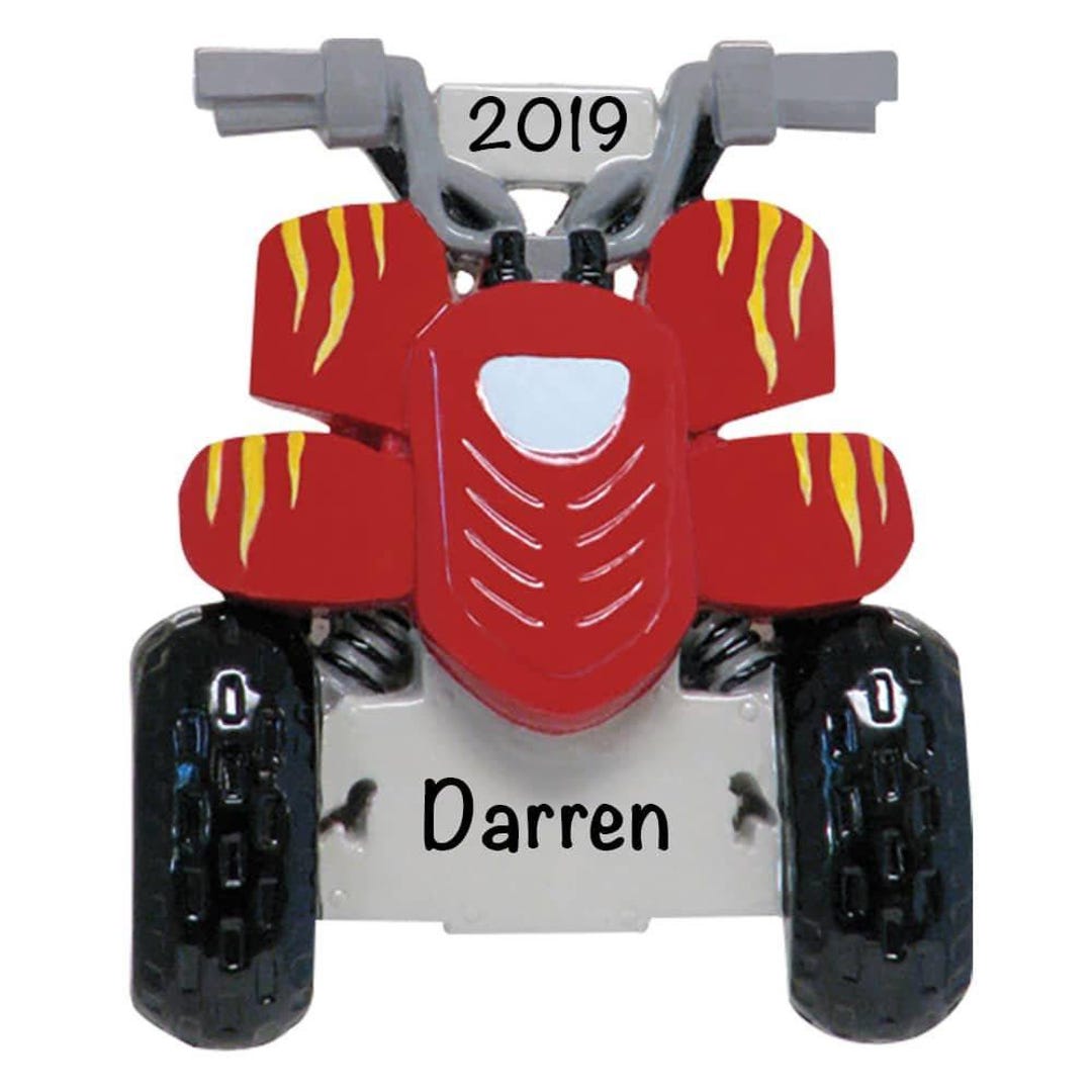 Personalized ATV Ornament • Custom Quad Christmas Presents • Vacation ...