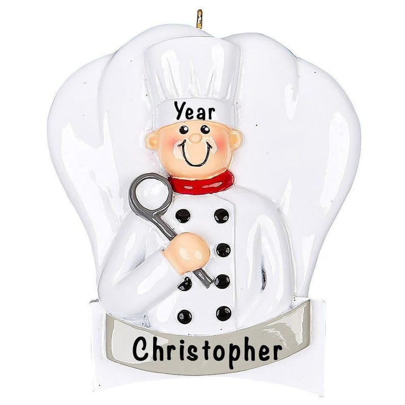Personalized Chef Christmas Ornament • Cooking Gifts for Chef • Baker ...