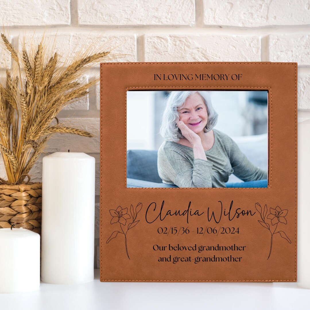 In Loving Memory Frame – Personalized Memorial With Name, Dates ...