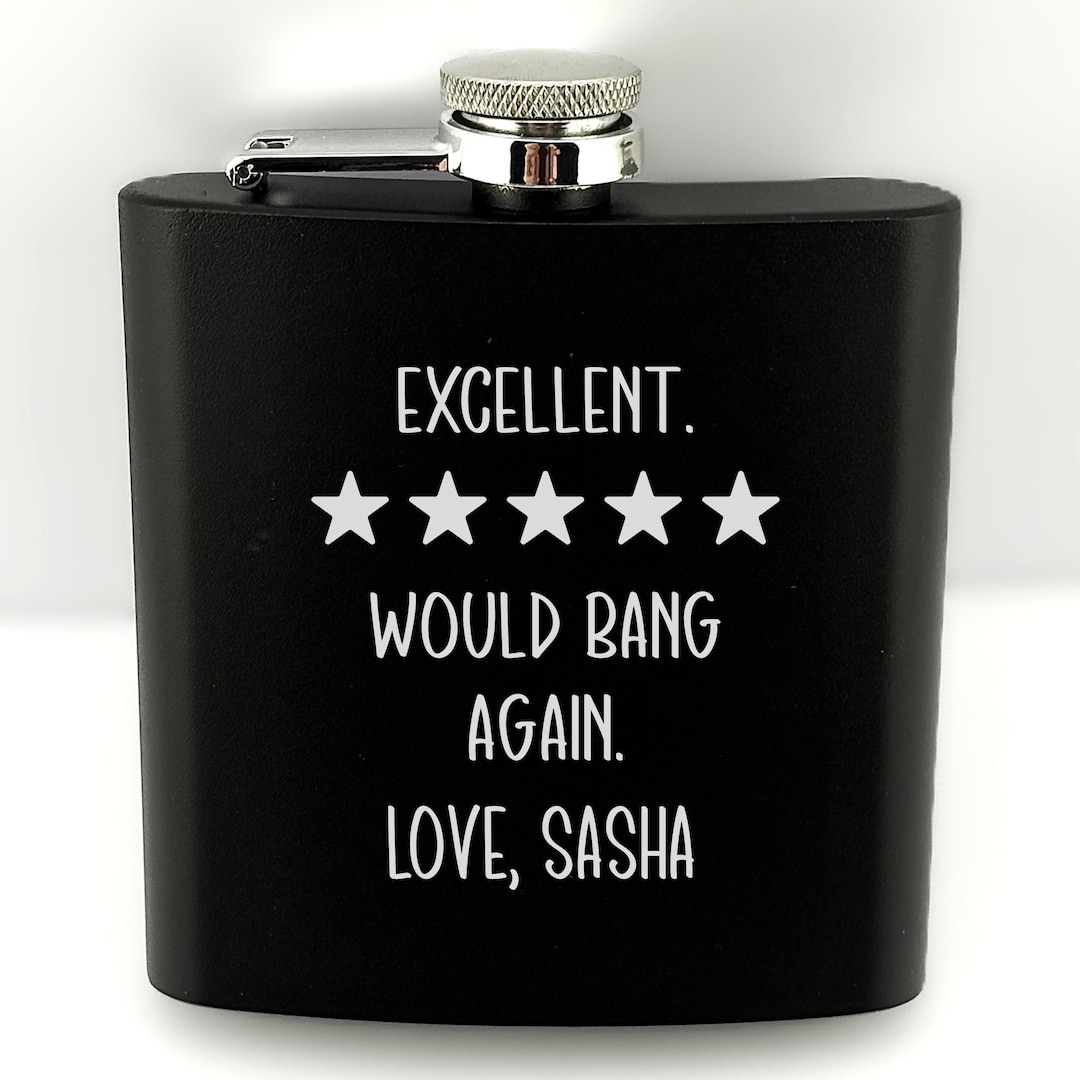 Engraved Stainless Steel Hip Flask – Funny Spicy Gift for Him - Etsy