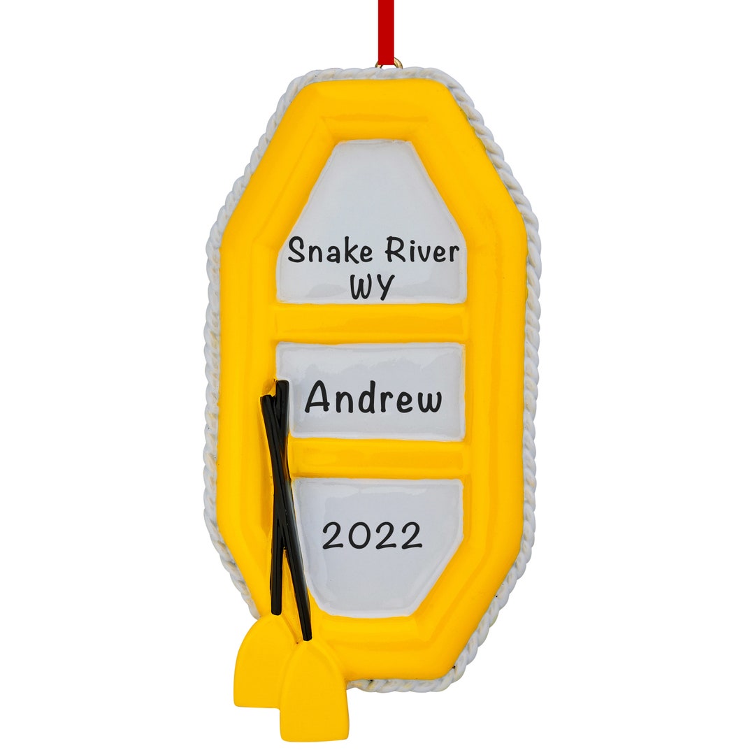 Personalized White Water Rafting Ornament Custom River Rafting ...