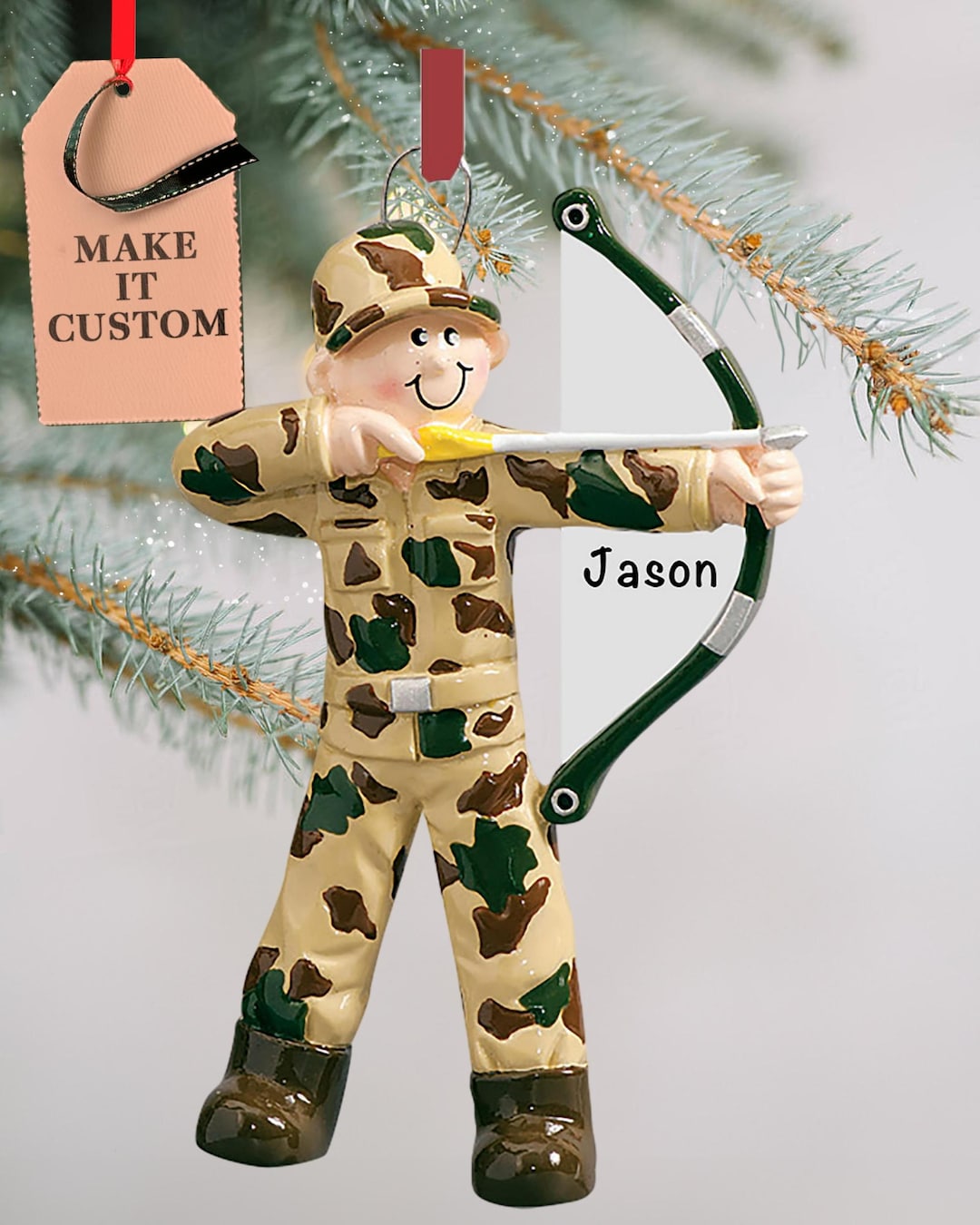 Custom Archery Scout Ornament • Personalized Little Boy Ornament ...