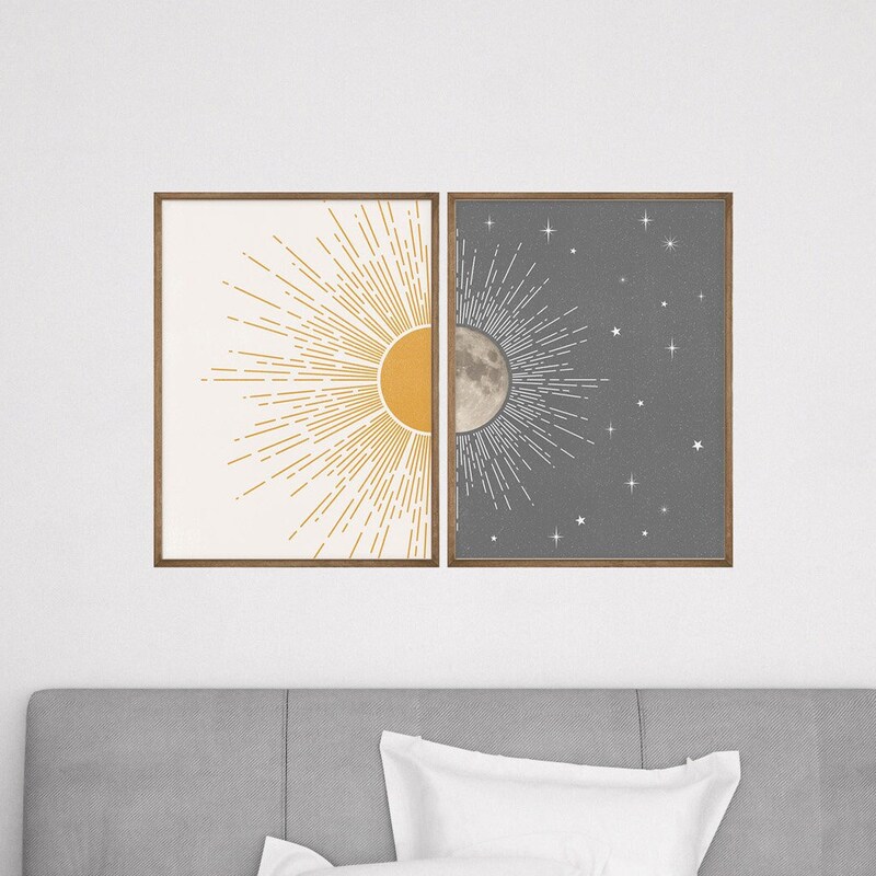 Sun and Moon Poster - Etsy