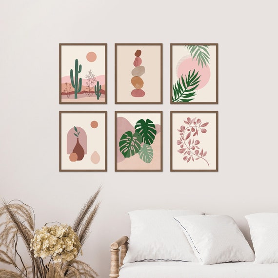 Boho Wall Art Prints 6 Set 8x10 Inch Desert Wall Decor | Etsy