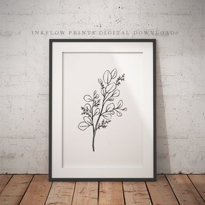 3 Set Black White Leaf Wall Art, DIGITAL DOWNLOAD, 3 Piece Leaves ...