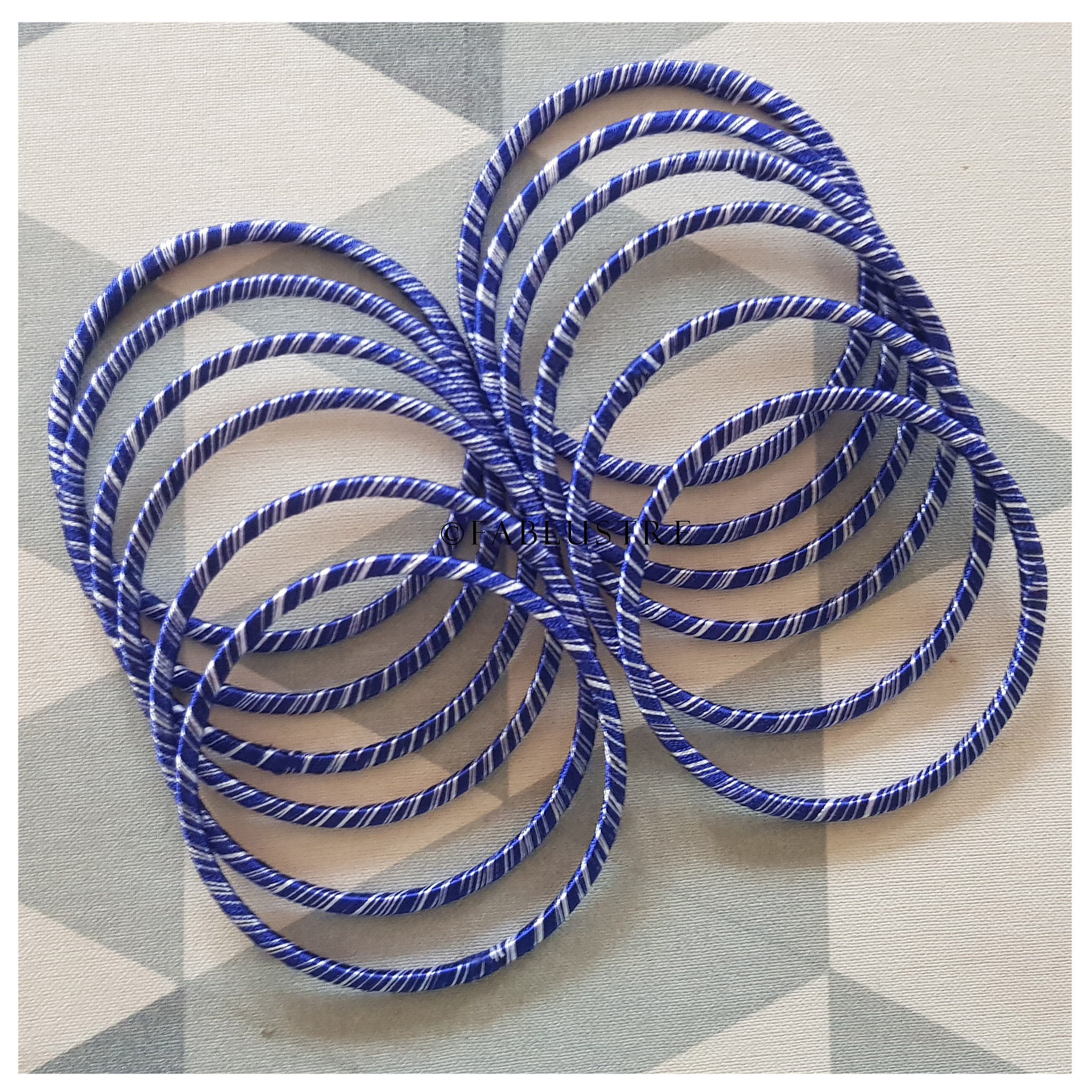 Two Color Bangles Set of 12 Bangles, Handmade Silk Bangles, Women's ...