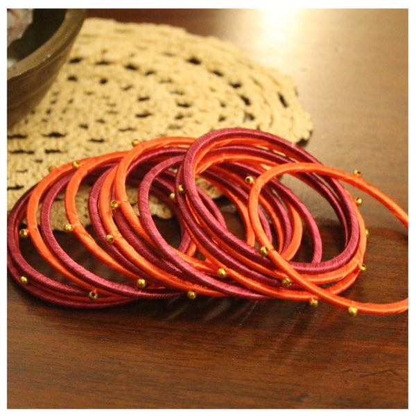 Orange Bangle Bracelet - Etsy