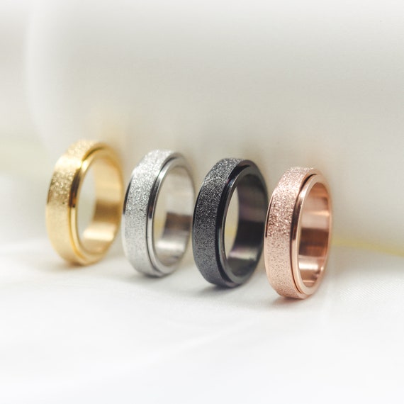 Spinner Ring Rotating Ring Meditation Ring Anxiety Ring - Etsy