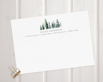 Green Forest Cards - Etsy