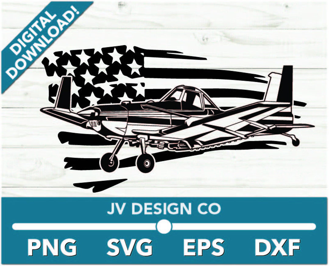 Plane Stunt Plane Aircraft Crop Duster SVG, Car Clipart, Fast Files for ...