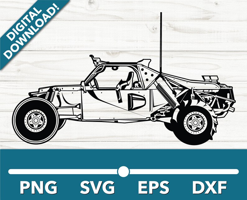 Recreational Dune Buggy Vehicle SVG, Car Clipart, Fast Files for Cricut ...