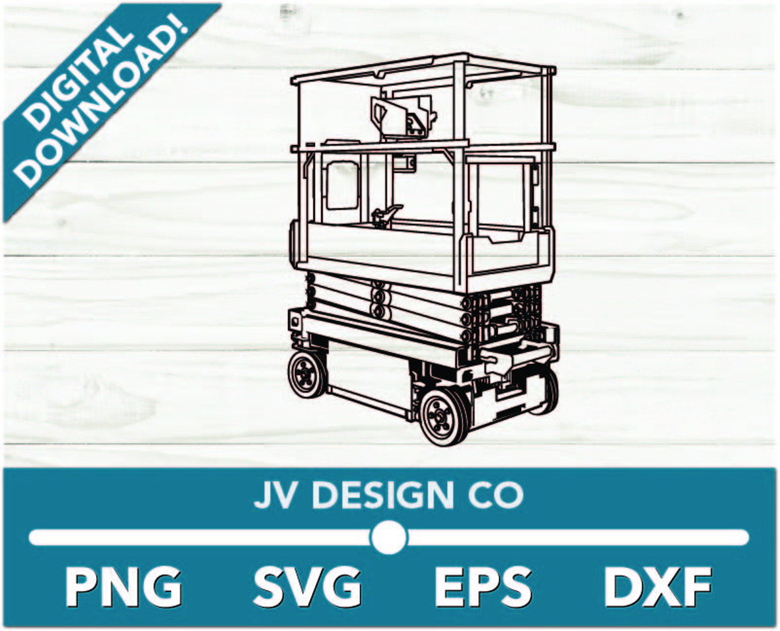 Sky Jack Sky Lift Scissor Lift SVG, Clipart, Fast Files for Cricut and ...
