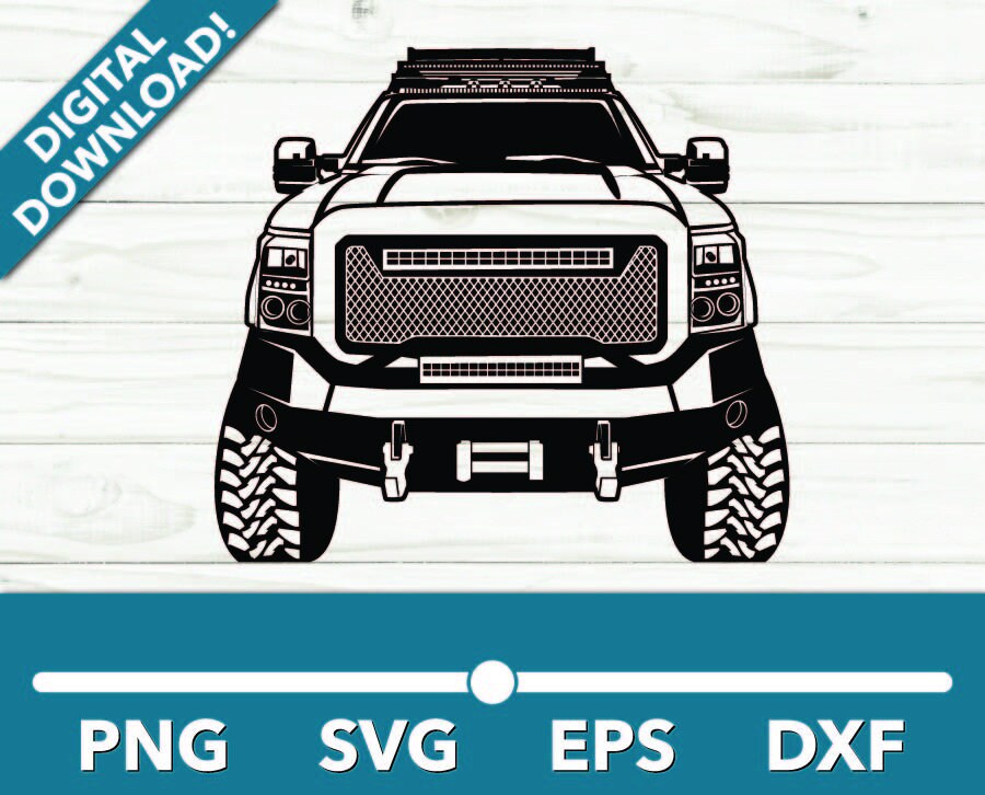 Pickup Truck Front Truck SVG, Pickup Truck Clipart, Pickup Truck Files ...
