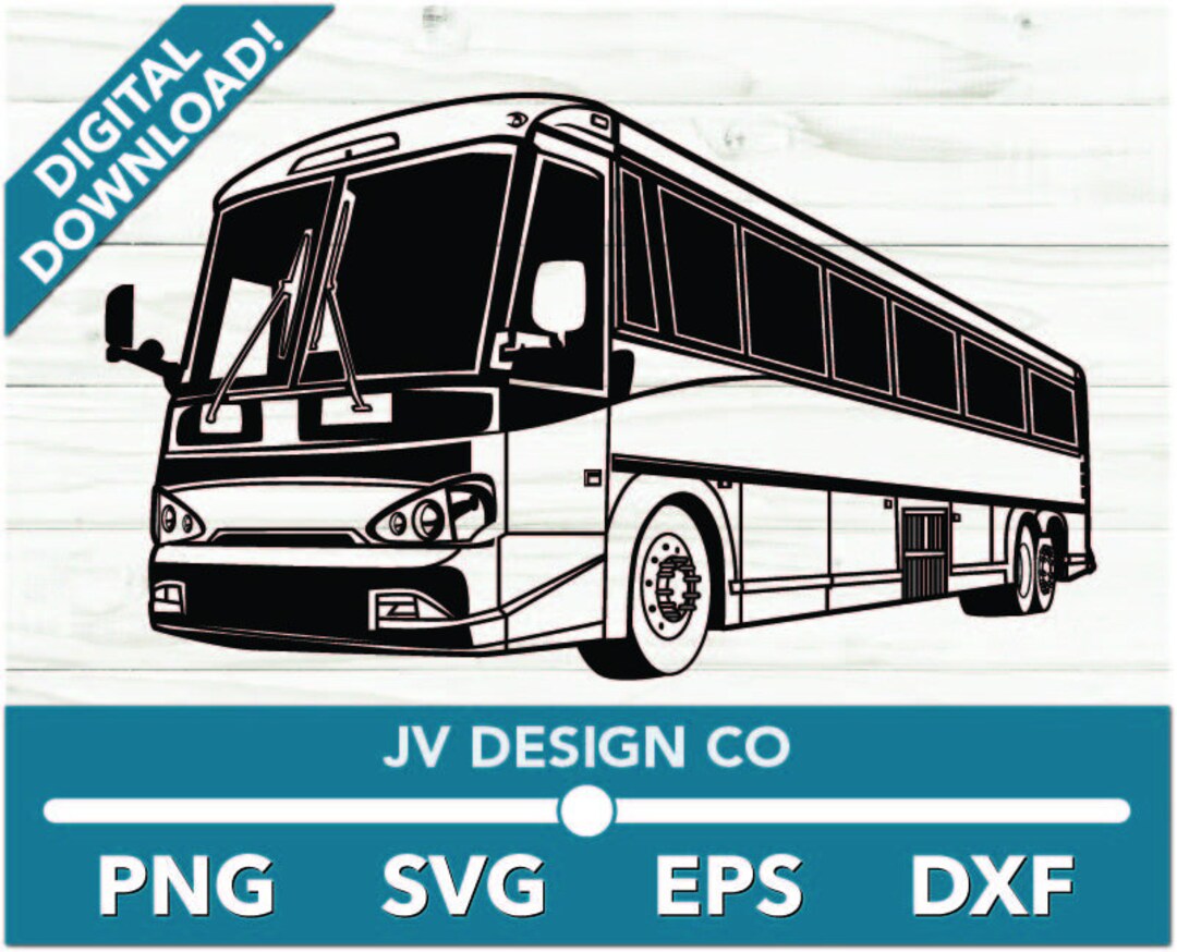 Tour Bus Band Bus School Bus Funny SVG, Clipart, Files for Cricut and ...