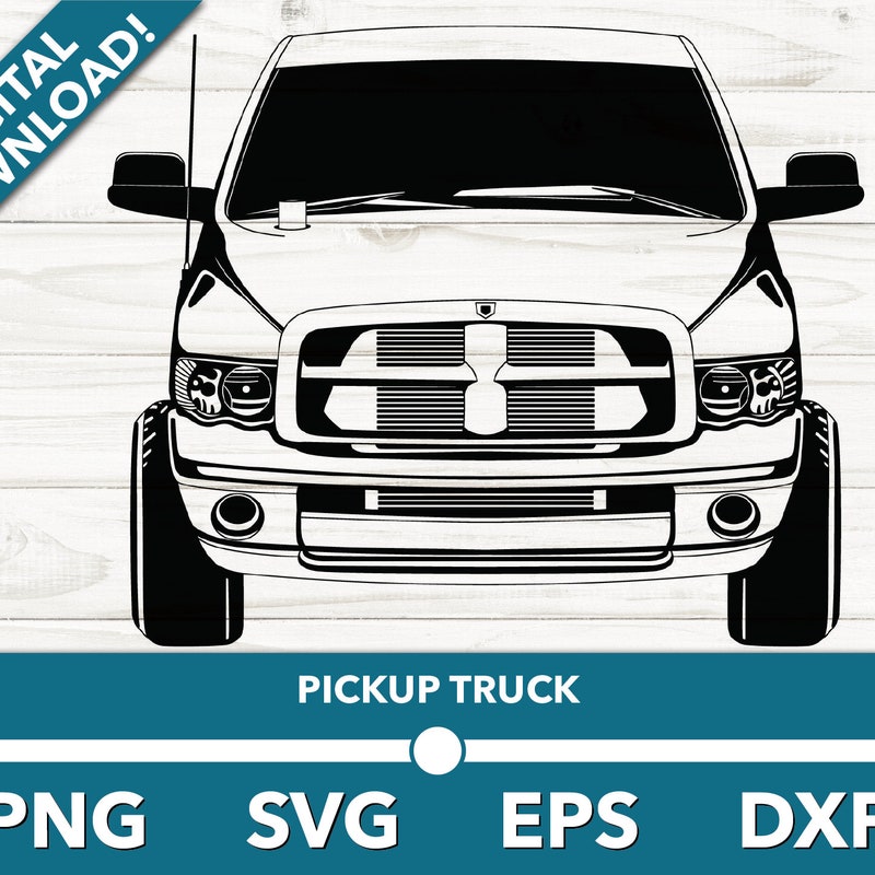 Dodge Truck Silhouette Svg - Etsy