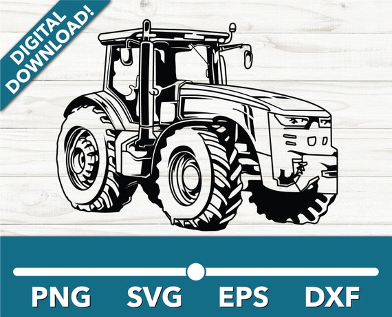 Farming Tractor Field Agriculture SVG Car Clipart Fast Files | Etsy