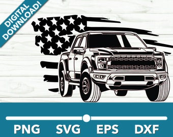 Pickup Truck Offroad 4 Door Lifted Trucks SVG, Clipart, Fast Files for ...
