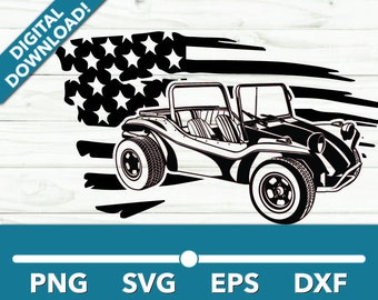 US Dune Buggy Recreational Vehicle SVG, Car Clipart, Fast Files for ...