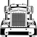 Semi Truck Front Big Rig Heavy Duty Equipment SVG, Clipart, Files for ...