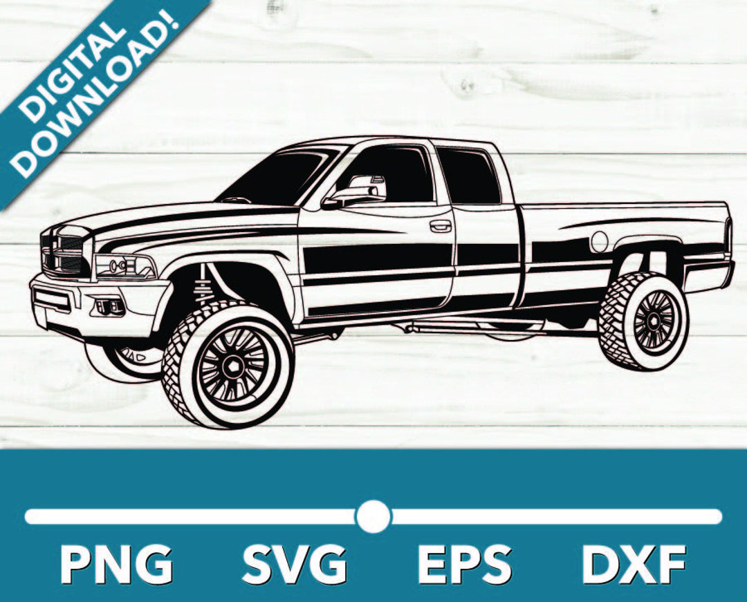 Pickup Truck Street Truck SVG, Pickup Truck Clipart, Pickup Truck Files ...
