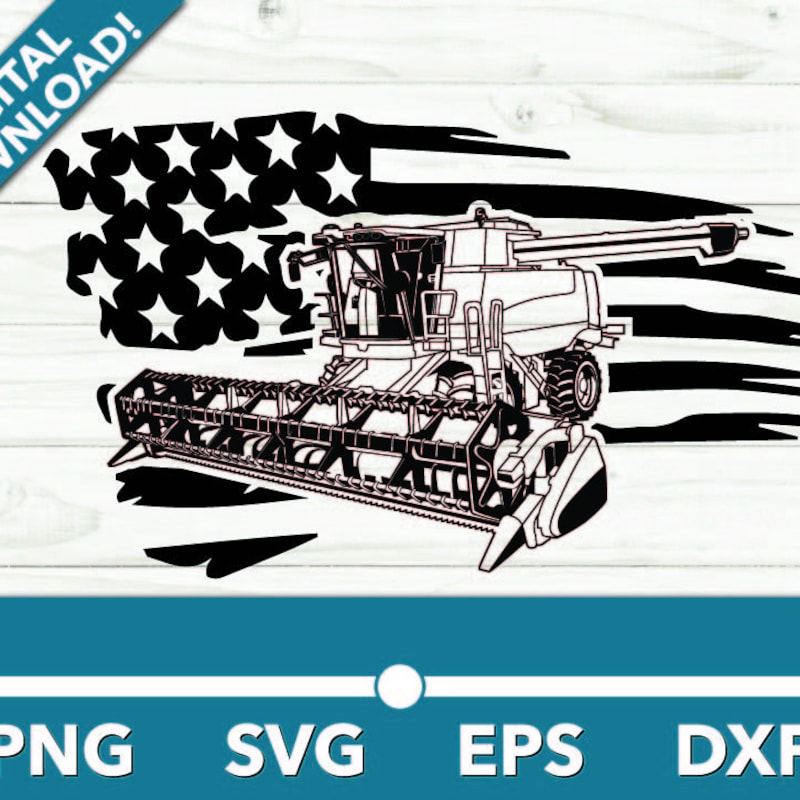 Farm Combine Svg - Etsy