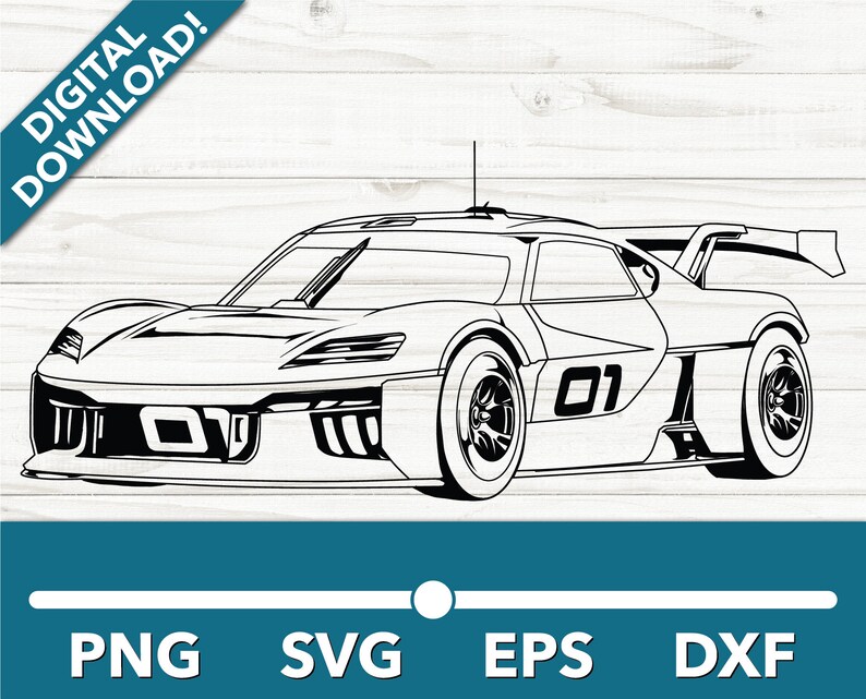 Race Car Super Vehicle Speedster SVG, Car Clipart, Fast Files for ...
