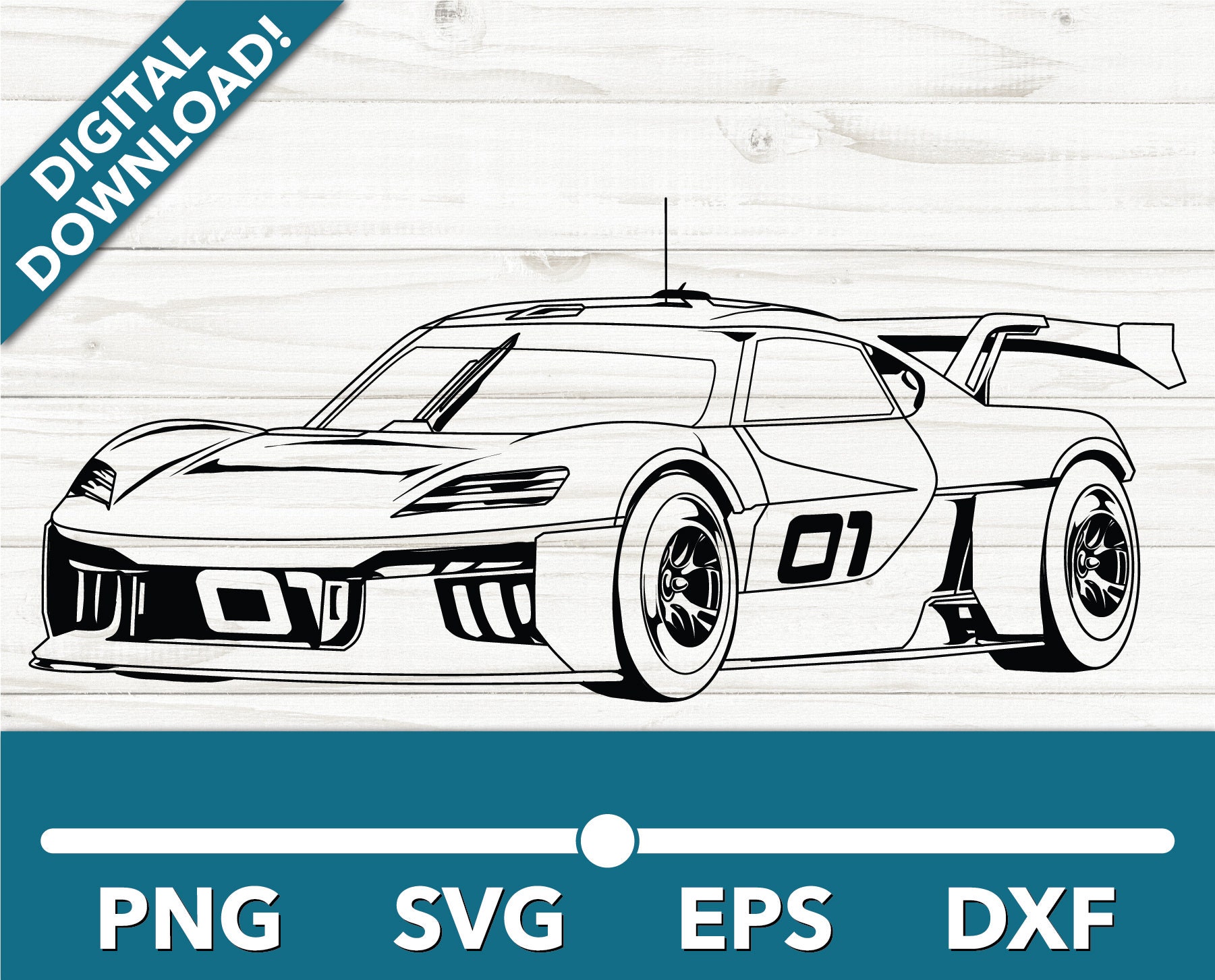 Race Car Super Vehicle Speedster SVG, Car Clipart, Fast Files for ...