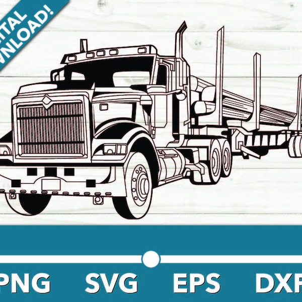 Log Semi Dxf - Etsy