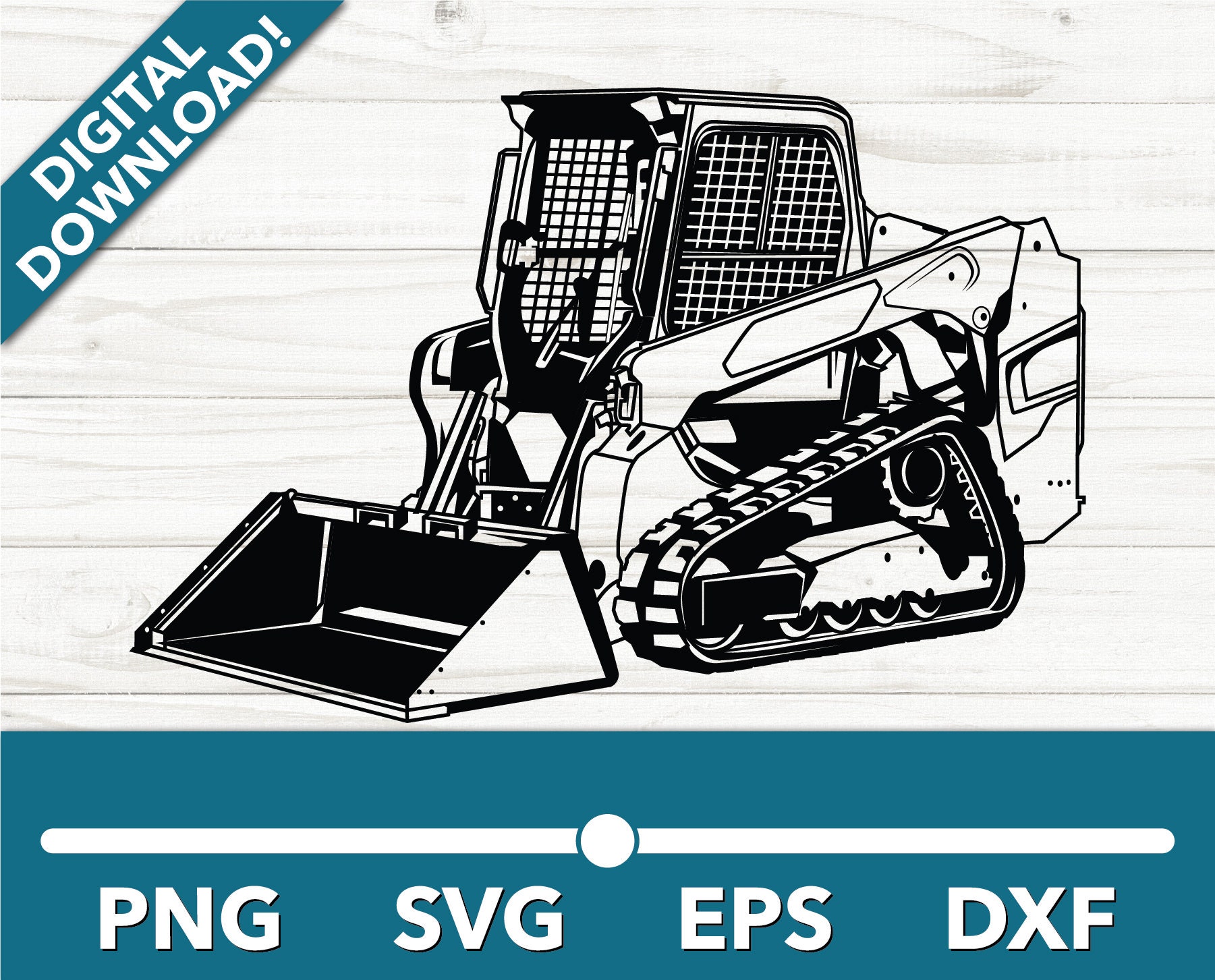 Grader With Tracks Skid Steer Loader Heavy Machinery Earth Mover SVG ...