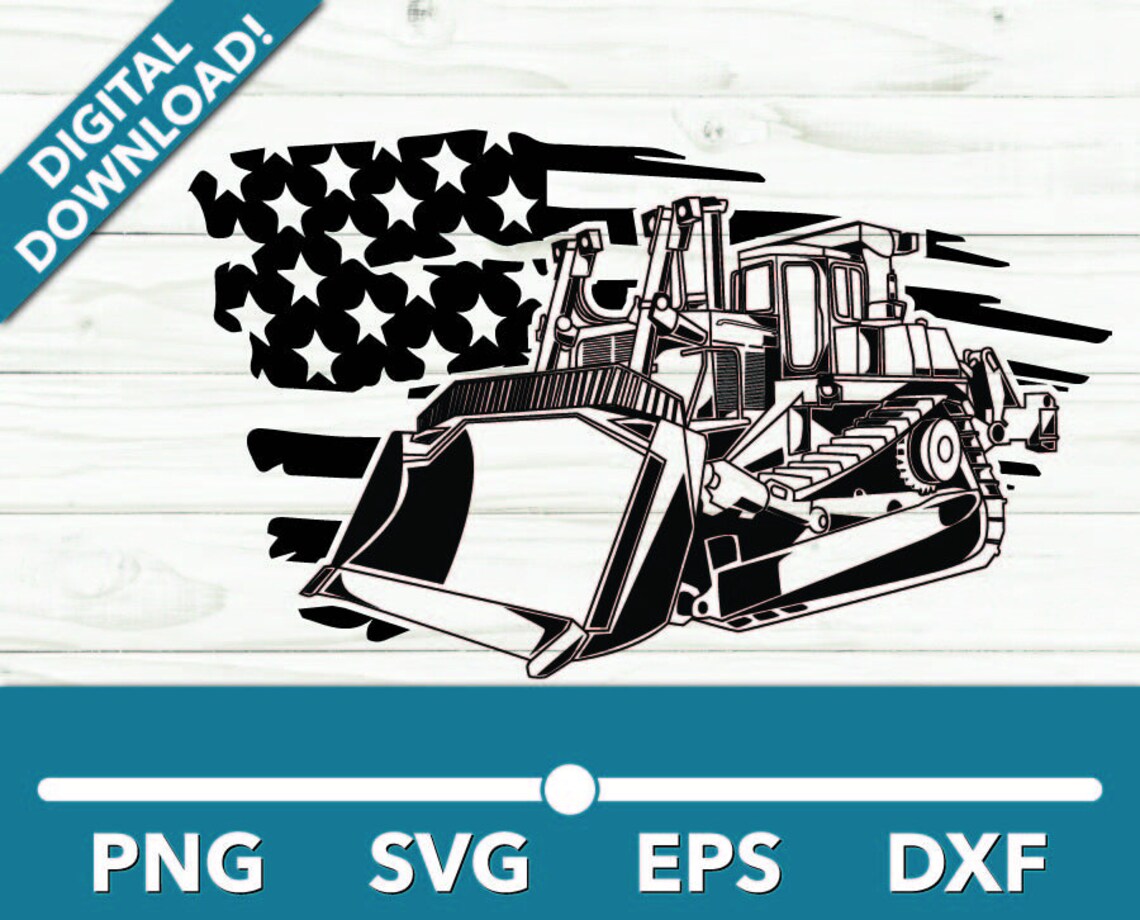 Bulldozer Earth Mover Construction Dozer Digging Equipment SVG Worker ...