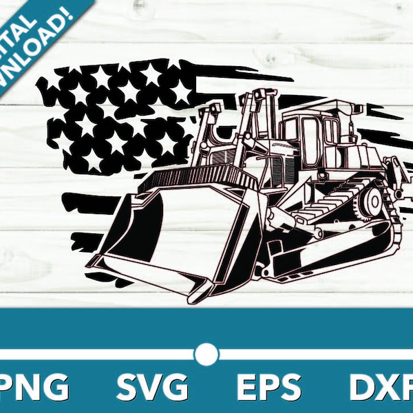 Bull Dozer Svg - Etsy