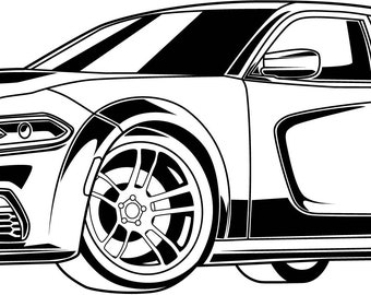 Dodge Charger Svg | Etsy