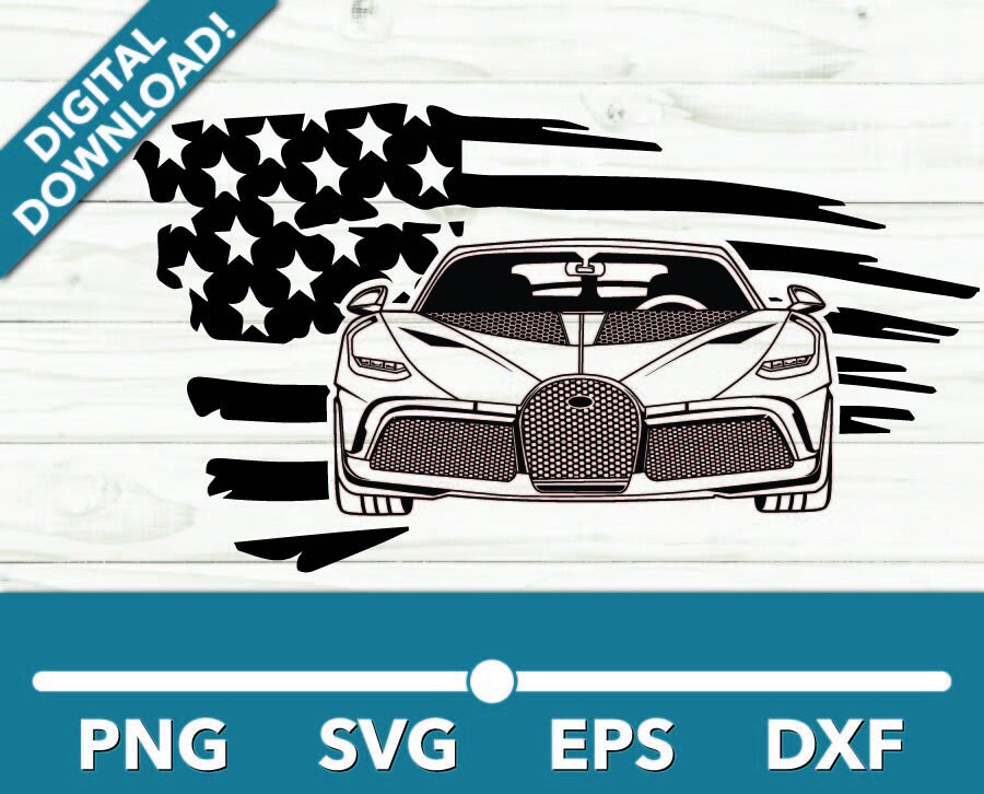 Hypercar High Performance Vehicle SVG, Car Clipart, Fast Files for ...