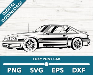 Fox Body Mustang Dxf - Etsy