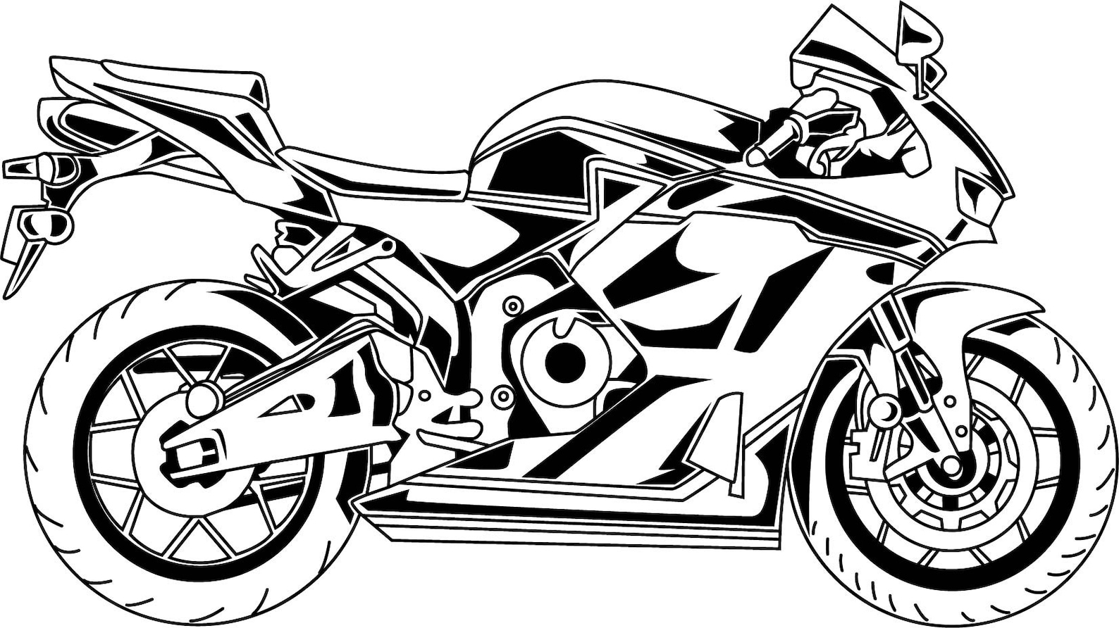 Sports Bike Race Optimized Speed SVG, Clipart, Files for Cricut and ...