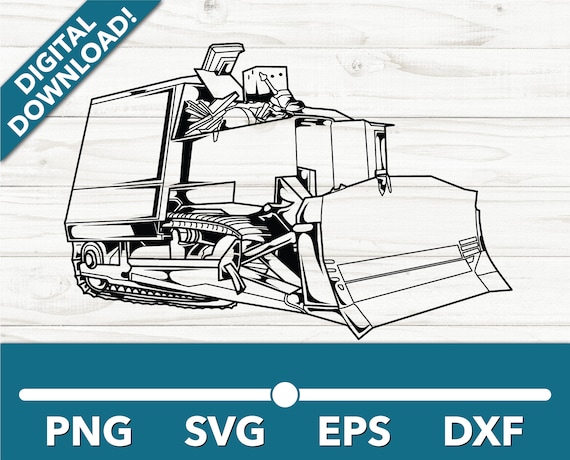Killdozer Bulldozer Flatten Raze SVG Car Clipart Fast Files | Etsy