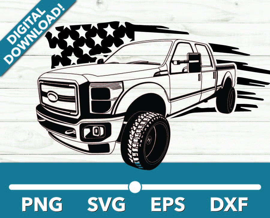 Pickup Truck Offroad Lifted Trucks SVG, Pickup Truck Clipart, Pickup ...