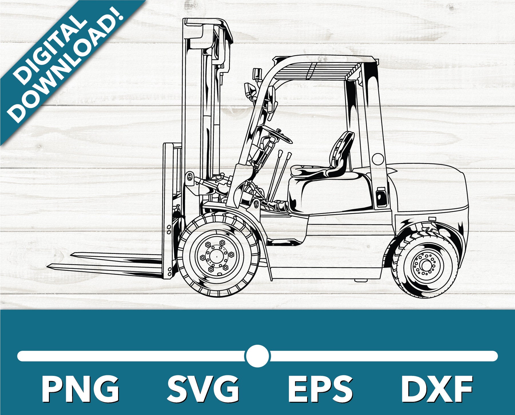 Forklift Vehicle Heavy Machinery SVG, Car Clipart, Fast Files for ...