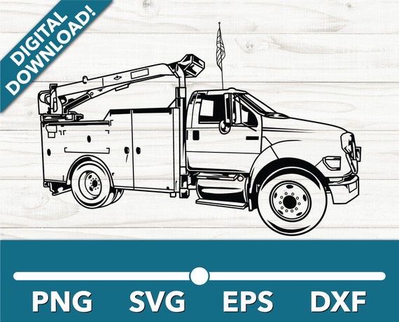 Mechanics Truck Service Vehicle Heavy Machinery SVG Car - Etsy