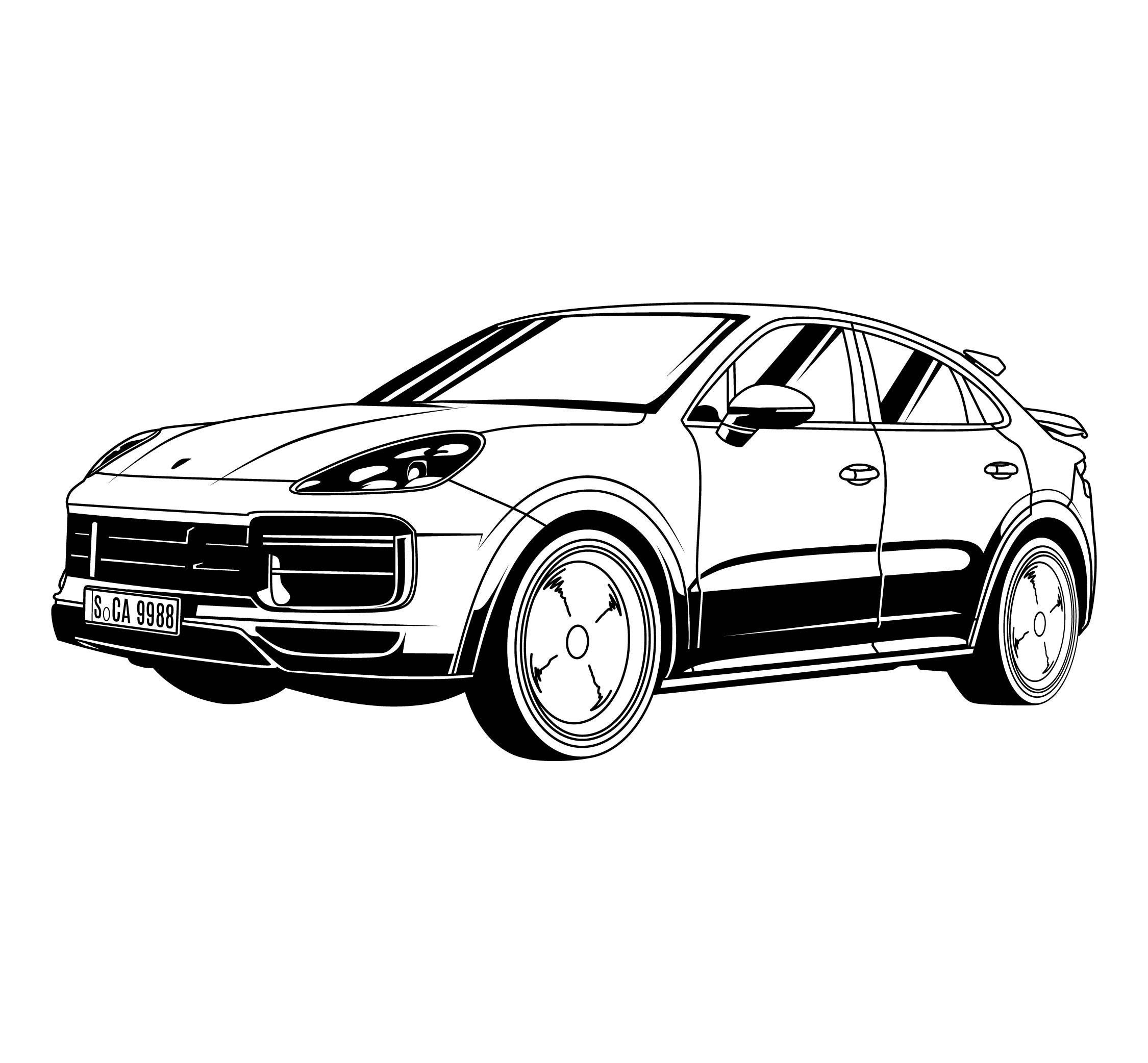 Luxury SUV Super Car Sports Car SVG, Car Clipart, Fast Car Files for ...