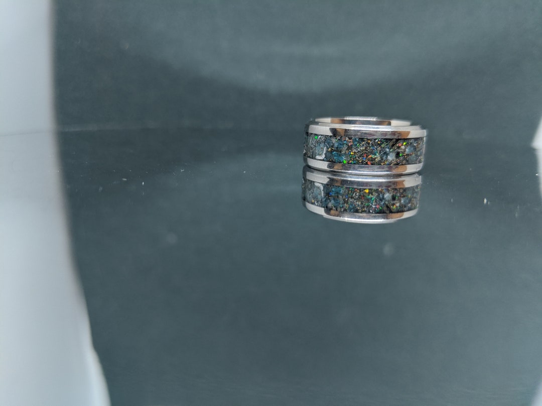 Sz.7 Chalcopyrite Mixed Opal Ring - Etsy