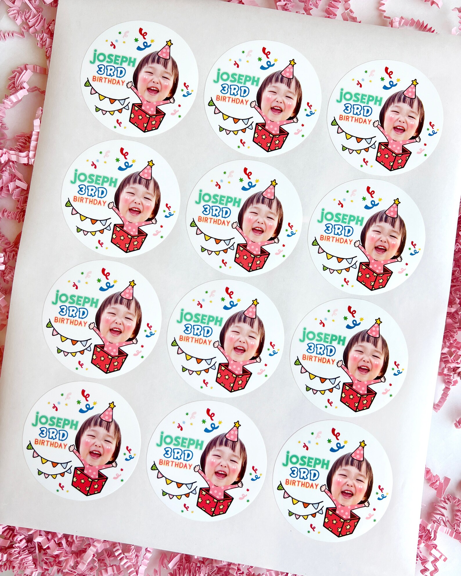 Customized Sticker Birthday Stickers Goody Bag Stickers - Etsy
