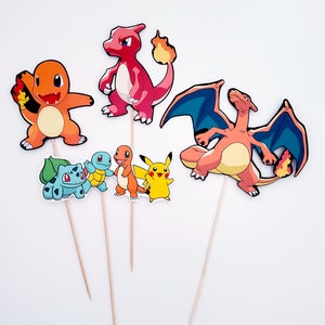 Charmander Topper, Pokemon Topper, Charmander, Pokemon Cake Topper ...